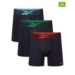 Reebok 3er-Set: Boxershorts "Usher" in Schwarz - 62% | Gr&ouml;&szlig;e S | Herren-waesche