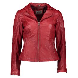 7eleven Lederjacke "Cytta" in Rot - 72% | Gr&ouml;&szlig;e 42 | Damenjacken