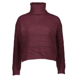 Vila Rollkragenpullover "Zaza" in Bordeaux - 64% | Gr&ouml;&szlig;e M | Damen-pullover-cardigans