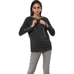 WITT WEIDEN Hoodie in Schwarz - 70% | Gr&ouml;&szlig;e 42 | Damen-sweatshirts-jacken