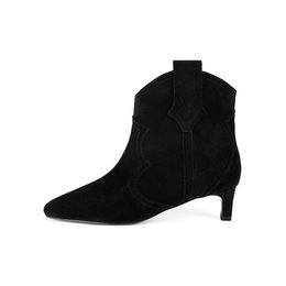 loft37 Leder-Stiefeletten in Schwarz - 57% | Gr&ouml;&szlig;e 36 | Stiefeletten