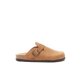 Mandel Clogs "Noe" in Hellbraun - 60% | Gr&ouml;&szlig;e 40 | Damen-pantoletten