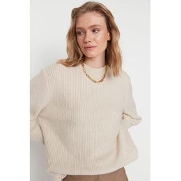 Trendyol Pullover in Beige - 61% | Gr&ouml;&szlig;e L | Damen-pullover-cardigans