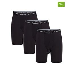 Reebok 3er-Set: Boxershorts "Hogan" in Schwarz - 64% | Gr&ouml;&szlig;e L | Herren-waesche