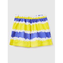 Benetton Shorts in Gelb/ Blau - 46% | Gr&ouml;&szlig;e 140 | Kinderhosen