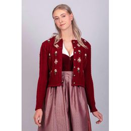 Edelnice Wollcardigan "Lucia" in Bordeaux - 21% | Gr&ouml;&szlig;e 34 | Damen-pullover-cardigans