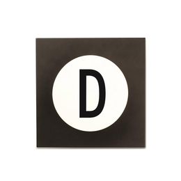 Design Letters Wandhaken "D" in Schwarz - (B)9 x (H)14 cm - 74% | Garderoben