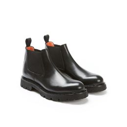 British Passport Leder-Chelsea-Boots in Schwarz - 58% | Gr&ouml;&szlig;e 37 | Stiefeletten