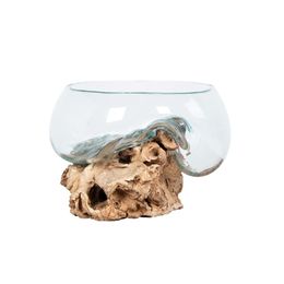 House Nordic Vase in Braun - (H)20 x &Oslash; 26 cm - 53% | Kerzen-vasen