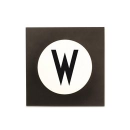 Design Letters Wandhaken "W" in Schwarz - (B)9 x (H)14 cm - 72% | Garderoben