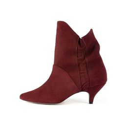 loft37 Leder-Stiefeletten in Bordeaux - 55% | Gr&ouml;&szlig;e 36 | Stiefeletten