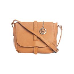 Lia Biassoni Leder-Umh&auml;ngetasche "Mella" in Cognac - (B)24 x (H)20 x (T)9 cm - 75% | Damen-taschen