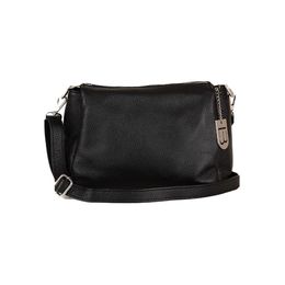 Lucca Baldi Leder-Umh&auml;ngetasche "Melfi" in Schwarz - (B)26 x (H)19 x (T)9 cm - 75% | Damen-taschen