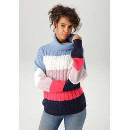 Aniston Rollkragenpullover in Bunt - 70% | Gr&ouml;&szlig;e 38 | Damen-pullover-cardigans