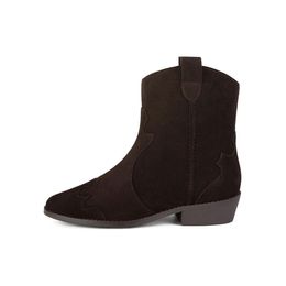 loft37 Leder-Cowboy-Boots in Braun - 60% | Gr&ouml;&szlig;e 41 | Stiefeletten