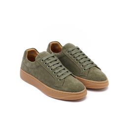 British Passport Leder-Sneakers in Khaki - 61% | Gr&ouml;&szlig;e 39 | Damen-sneakers