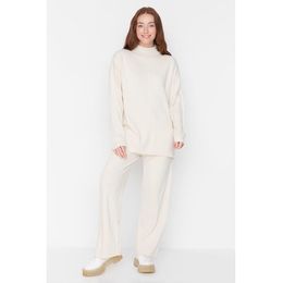 Trendyol 2tlg. Outfit in Creme - 59% | Gr&ouml;&szlig;e XL | Damen-pullover-cardigans