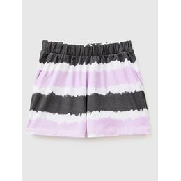 Benetton Shorts in Lila/ Anthrazit - 46% | Gr&ouml;&szlig;e 130 | Kinderhosen