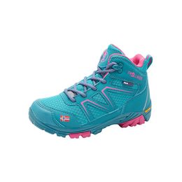 Trollkids Trekkingschuhe "Skarvan Hiker Mid" in T&uuml;rkis - 67% | Kinder-outdoor-sport-schuhe