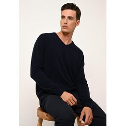 Just Cashmere Kaschmir-Pullover "Walt" in Dunkelblau - 62% | Gr&ouml;&szlig;e XL | Herren-plussize