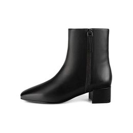 loft37 Leder-Stiefeletten in Schwarz - 59% | Gr&ouml;&szlig;e 41 | Stiefeletten