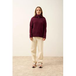 Just Cashmere Kaschmir-Pullover "Akar" in Bordeaux - 58% | Gr&ouml;&szlig;e XL | Damen-pullover-cardigans