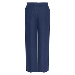 MOSS COPENHAGEN Leinen-Marlenehose in Dunkelblau - 53% | Gr&ouml;&szlig;e S | Damenhosen