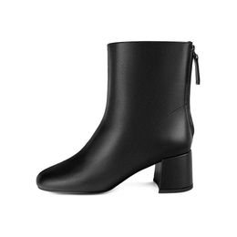 loft37 Leder-Stiefeletten in Schwarz - 59% | Gr&ouml;&szlig;e 41 | Stiefeletten