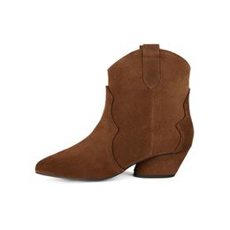 loft37 Leder-Cowboy-Boots in Hellbraun - 53% | Gr&ouml;&szlig;e 37 | Stiefeletten