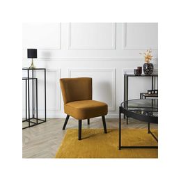 R&eacute;tro Chic Sessel in Senf - (B)55 x (H)76 x (T)63 cm - 58% | Sitzmoebel