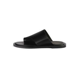 loft37 Leder-Zehentrenner in Schwarz - 56% | Gr&ouml;&szlig;e 38 | Damen-sandalen