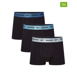 Reebok 3er-Set: Boxershorts "Hirst" in Schwarz - 62% | Gr&ouml;&szlig;e S | Herren-waesche