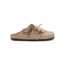 Mandel Leder-Clogs "Ester" in Beige - 60% | Gr&ouml;&szlig;e 44 | Herren-hausschuhe