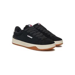 Tommy Hilfiger Shoes Leder-Sneakers in Schwarz - 44% | Gr&ouml;&szlig;e 42 | Herrensneakers
