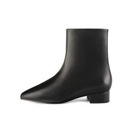 loft37 Leder-Stiefeletten in Schwarz - 59% | Gr&ouml;&szlig;e 37 | Stiefeletten