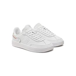 Tommy Hilfiger Shoes Leder-Sneakers in Wei&szlig; - 34% | Gr&ouml;&szlig;e 38 | Damen-sneakers