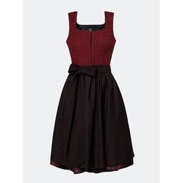 TraumTrachten Dirndl "Grazia" in Bordeaux/ Schwarz - 28% | Gr&ouml;&szlig;e 36 | Damen-dirndl