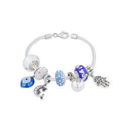 CHARM'S Silber-Armband mit Beads und Anh&auml;nger - 80% | Schmuck