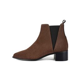 loft37 Leder-Chelsea-Boots "Northern Star" in Braun - 57% | Gr&ouml;&szlig;e 38 | Stiefeletten