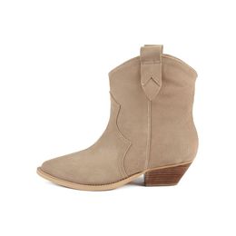 loft37 Leder-Boots in Beige - 64% | Gr&ouml;&szlig;e 36 | Damen-stiefel