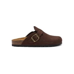 Mandel Leder-Clogs "Noe" in Braun - 60% | Gr&ouml;&szlig;e 37 | Damen-pantoletten