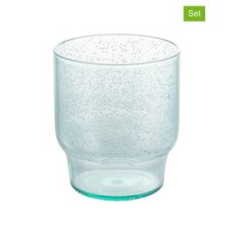 Villa d ́Este 6er-Set: Wassergl&auml;ser "Unico" in T&uuml;rkis - 325 ml - 43% | Gedeckter-tisch