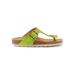 Mandel Zehentrenner "Blanca" in Limette - 66% | Gr&ouml;&szlig;e 36 | Damen-sandalen