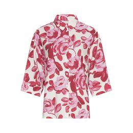 MOSS COPENHAGEN Bluse in Creme/ Rot/ Rosa - 49% | Gr&ouml;&szlig;e L/XL | Damen-blusen