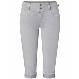 Timezone Jeans-Caprihose in Grau - 55% | Gr&ouml;&szlig;e W33 | Damenhosen