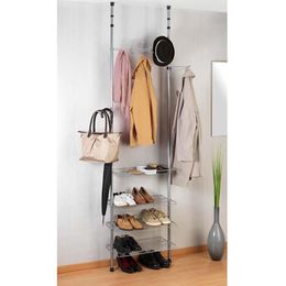 Wenko Garderobe "Apollon" in Silber - (B)61 x (H)300 x (T)28 cm - 45% | Garderoben