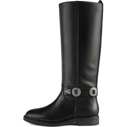 loft37 Leder-Stiefel "Just Like That" in Schwarz - 59% | Gr&ouml;&szlig;e 38 | Damen-stiefel