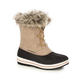 Kimberfeel Winterstiefel "Elisa" in Beige/ Schwarz - 51% | Gr&ouml;&szlig;e 42 | Damen-stiefel