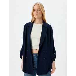 KOTON Blazer Damen Gr&ouml;&szlig;e 38 navy
