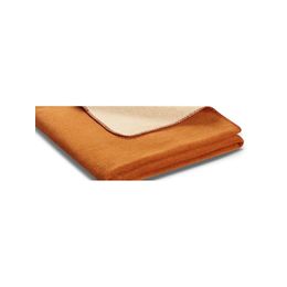 Biederlack Wohndecke in Orange/ Beige - (L)200 x (B)150 cm - 64% | Decken